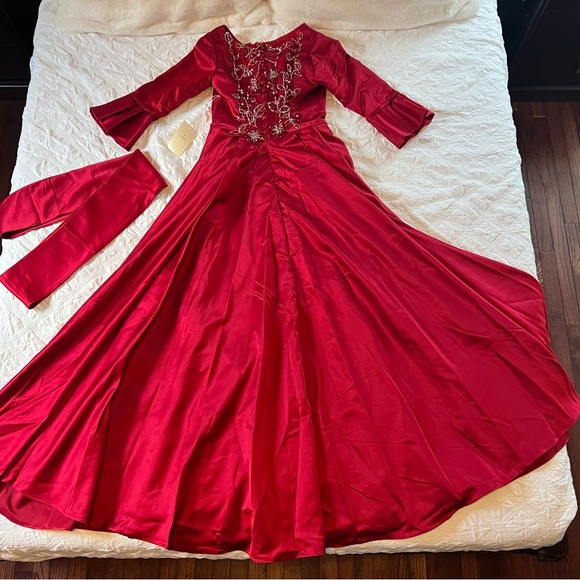 Lanting | Dresses | Lan Ting Burgundy Mother Of The Brideformal Size 8 ...